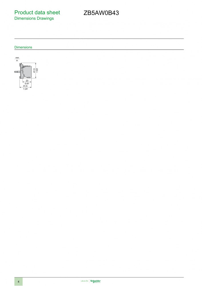 ZB5AW0B43 technical document page 4