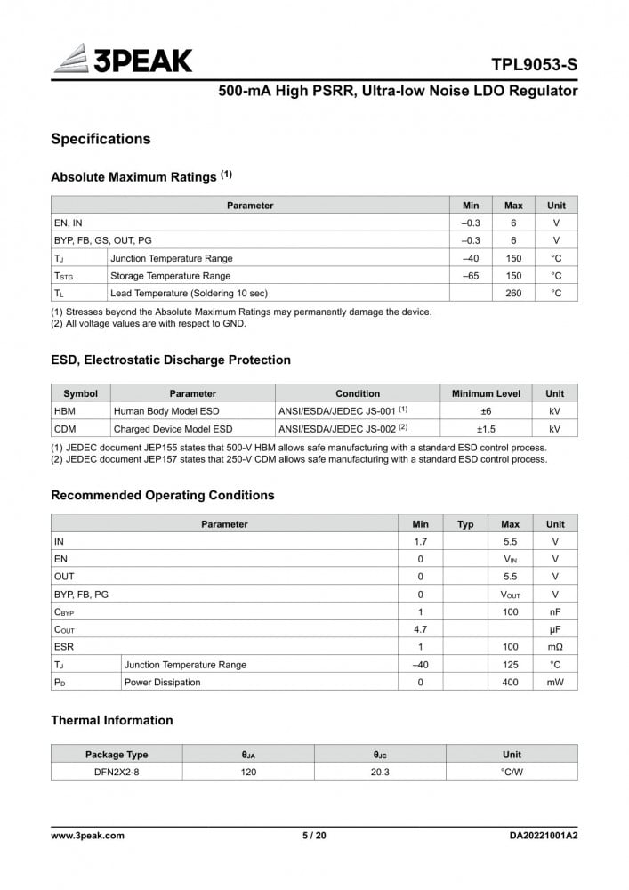 TPL9053AD-DF4R-S datasheet page 5