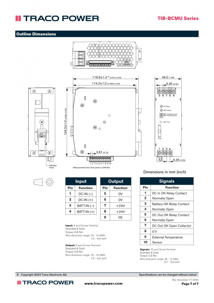 TIB-BCMU product document page 7