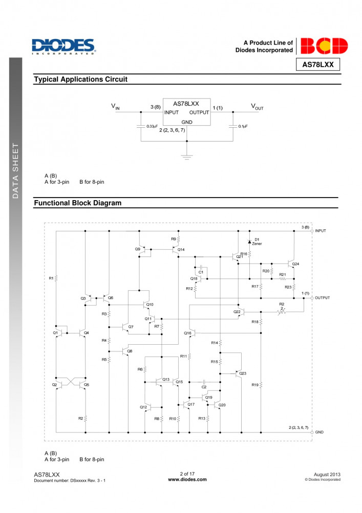 AS78L12RTR-G1 datasheet page 2