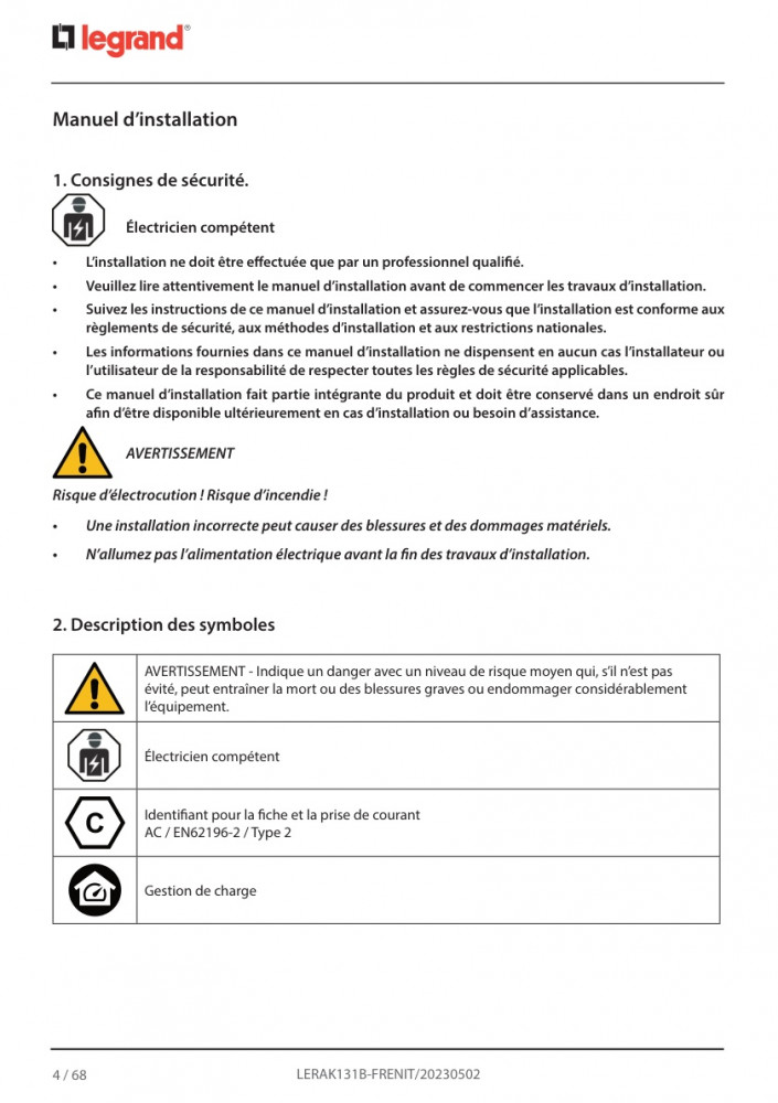 Green’up One installation manual page 4