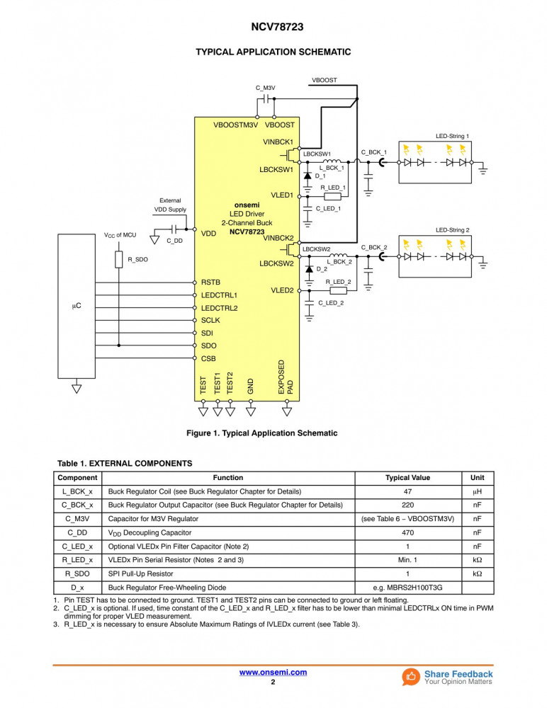NCV78723 datasheet preview page 2