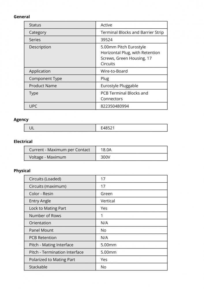 MOLEX 395245017 product document image, page 2