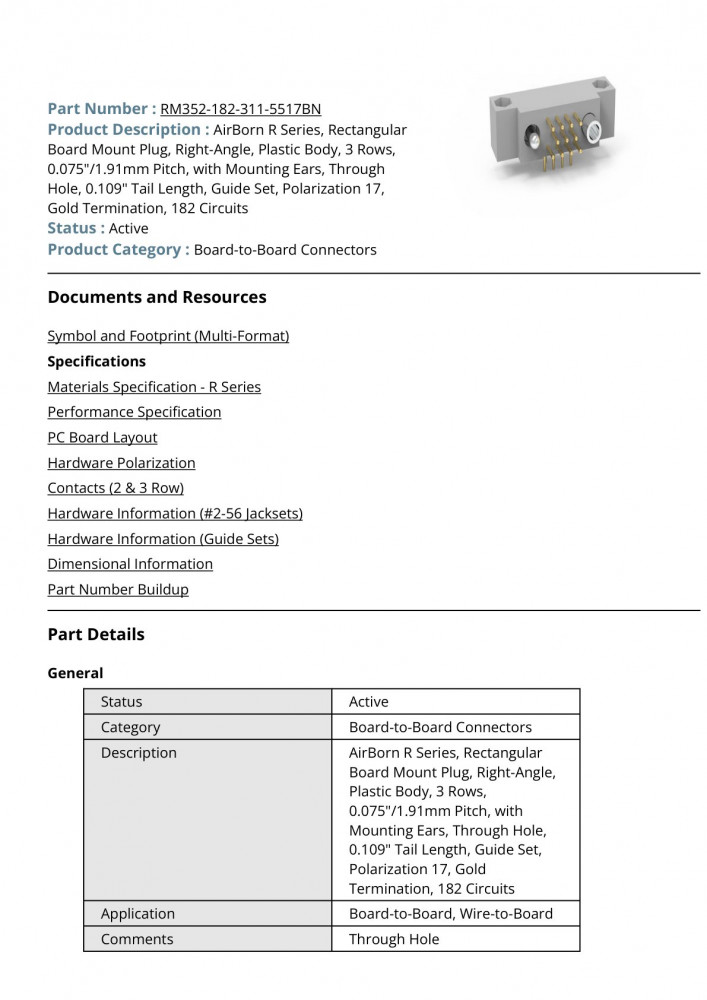 RM352-182-311-5517BN technical document page 1