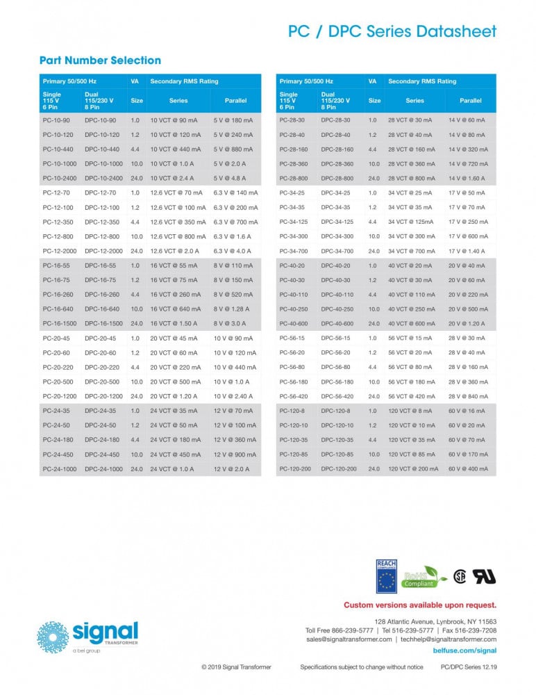 DPC-10-440 PC/DPC series datasheet page 2
