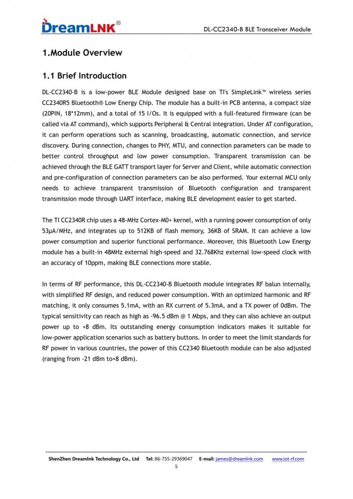 DL-CC2340-B document page 5