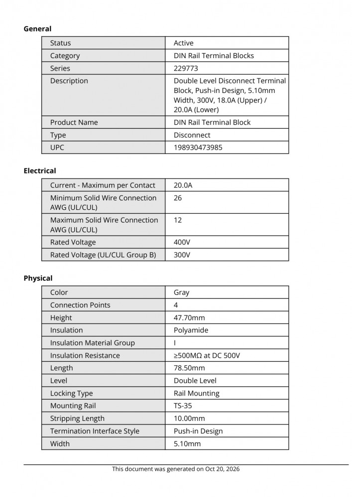Product document image 2 for MOLEX 2297730703