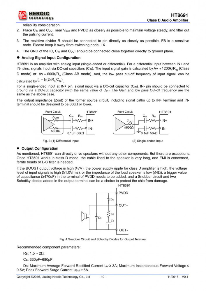 HT8691 datasheet page 10