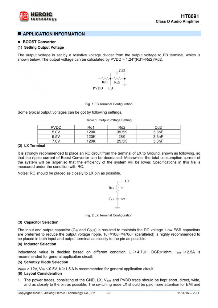 HT8691 datasheet page 9