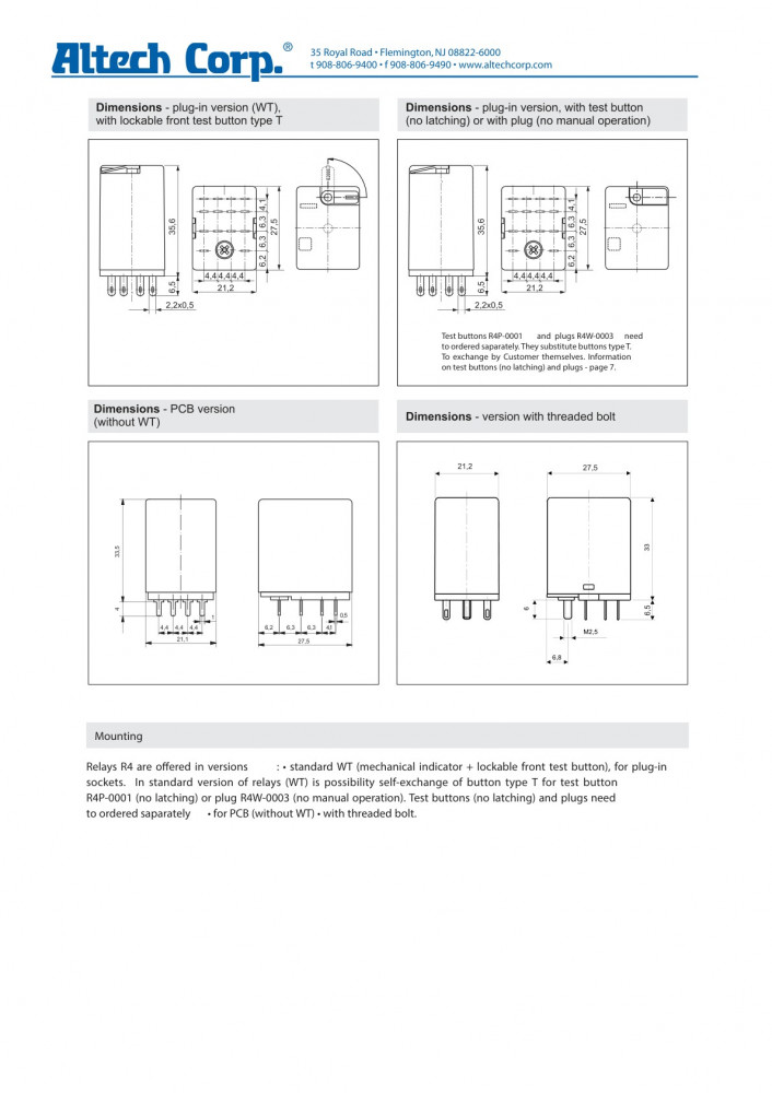 Altech GS4 technical document page 3
