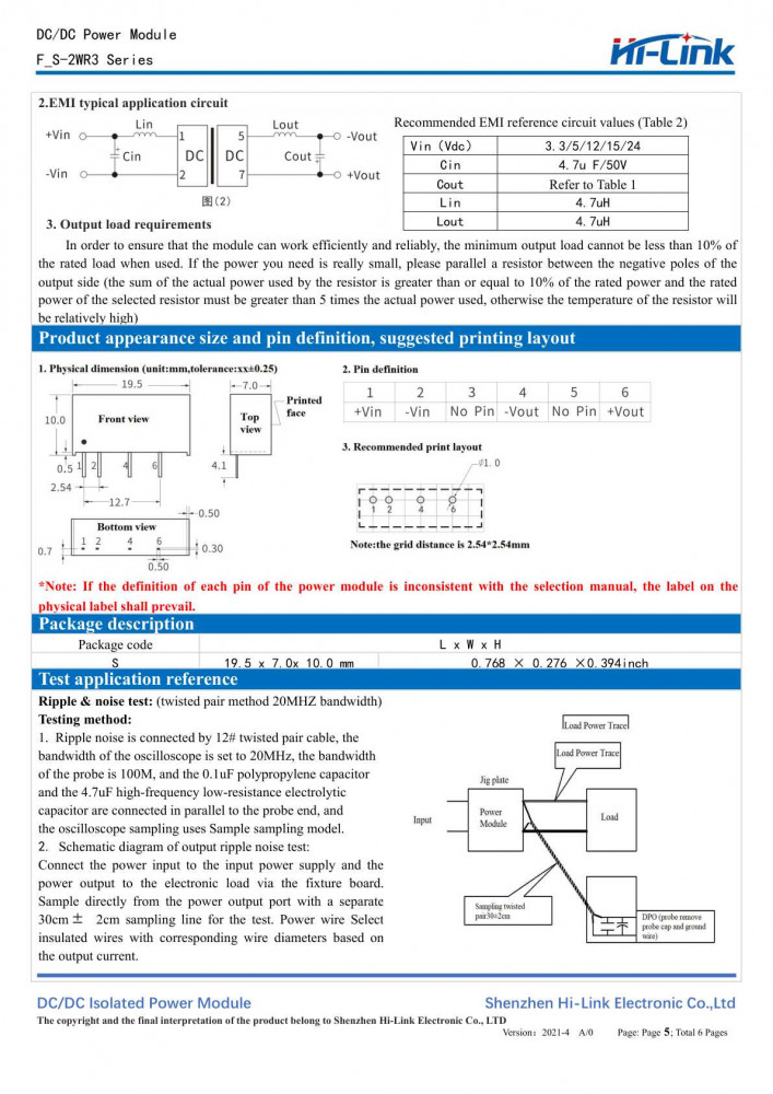 F1215S-2WR3L datasheet page 5