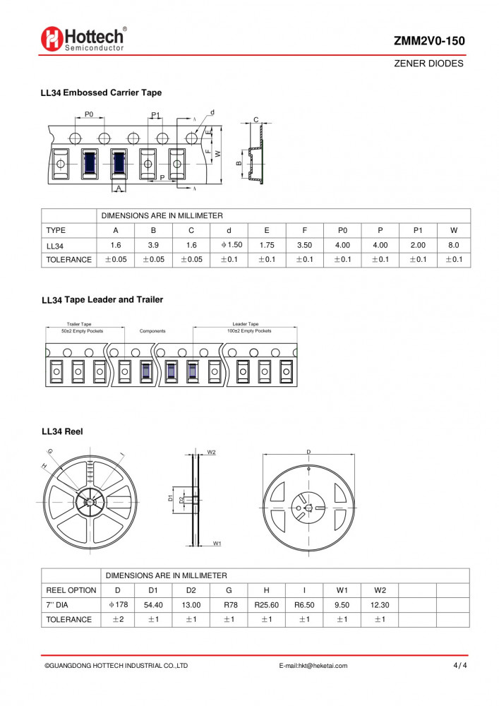 Guangdong Hottech ZMM8V2 datasheet page 4