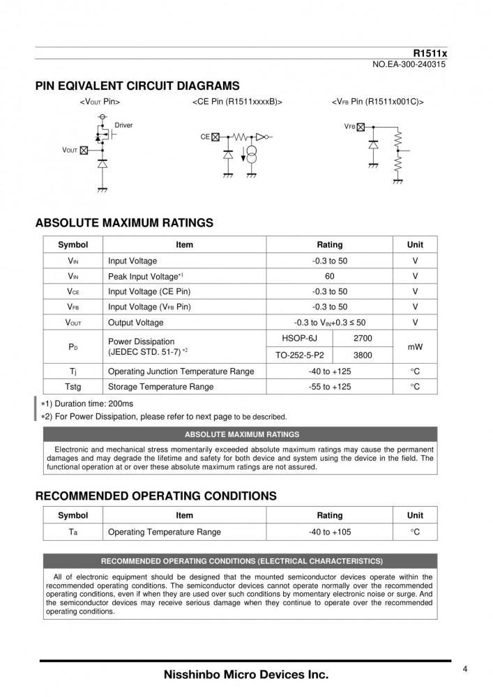 R1511 datasheet page 4