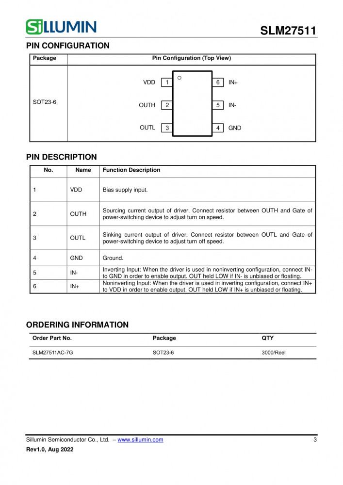 SLM27511 datasheet page 3