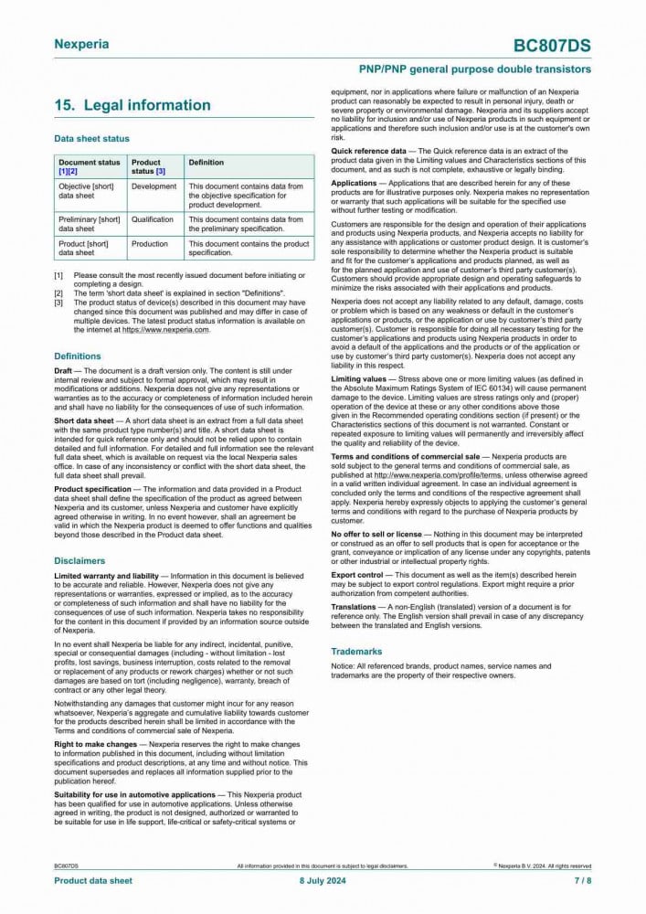 BC807DS datasheet page 7