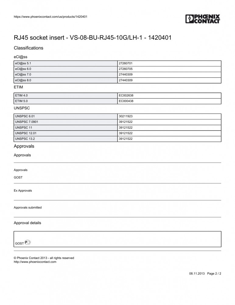 Phoenix Contact 1420401 product document page 2