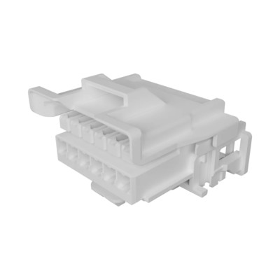 3.96mm Pitch Swing TPA Hermaphroditic Housing with Integrated TPA, 12 Circuits, Dual Row, Natural for sale