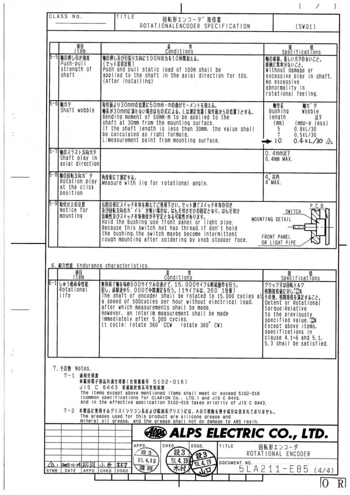 EC11E156040N specification page 4