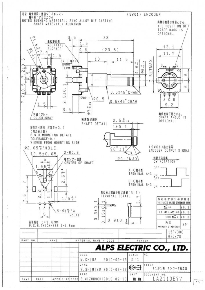 EC11E156040N material note