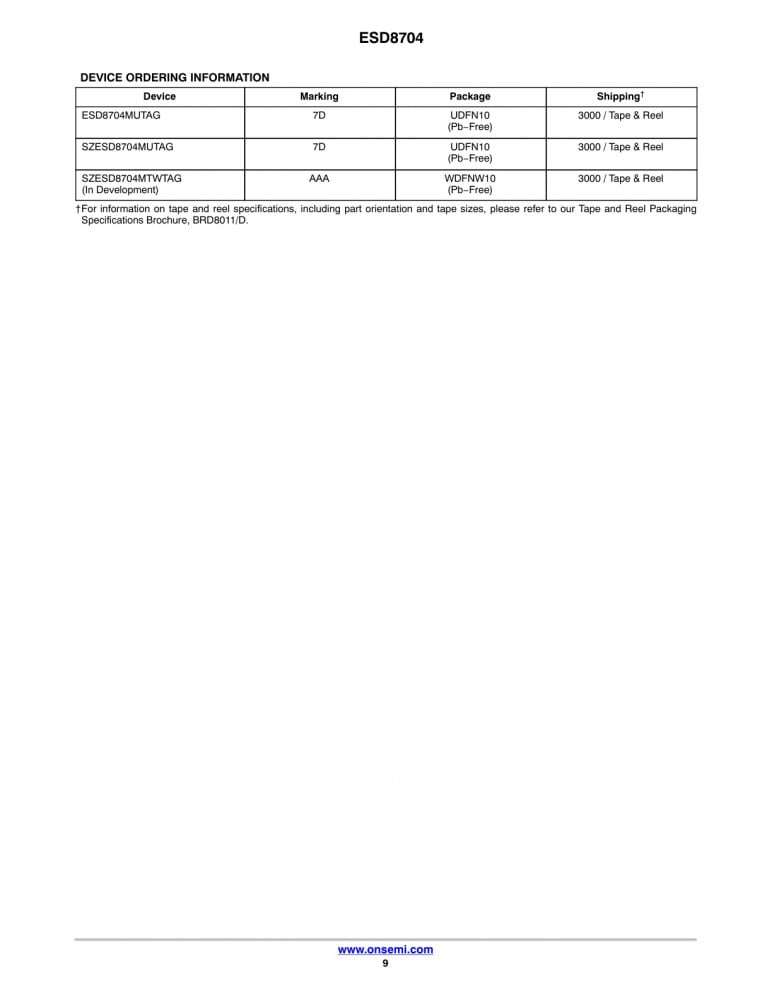ESD8704MUTAG datasheet page 9