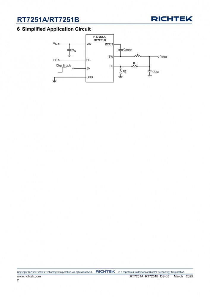 RT7251 datasheet page 2