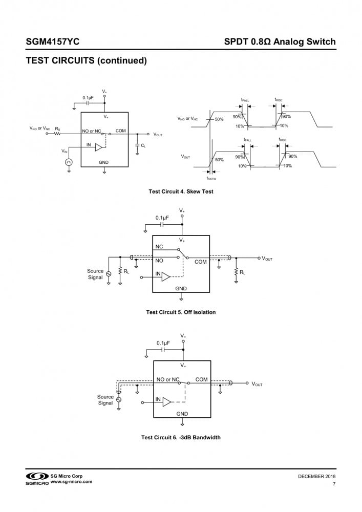 SGM4157YC6/TR datasheet page 7
