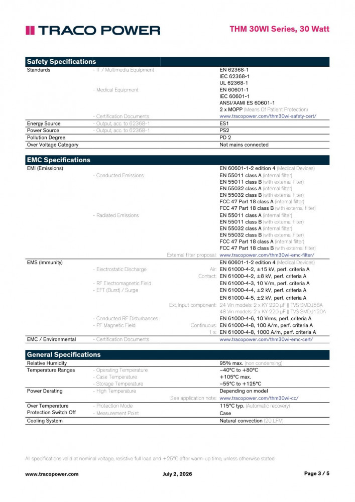 THM 30WI technical document, page 3