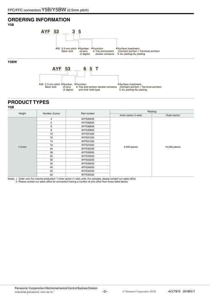 AYF530635 technical document page 2