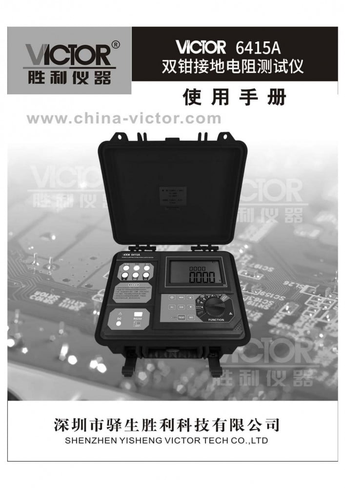 VICTOR 6415A manual page 1