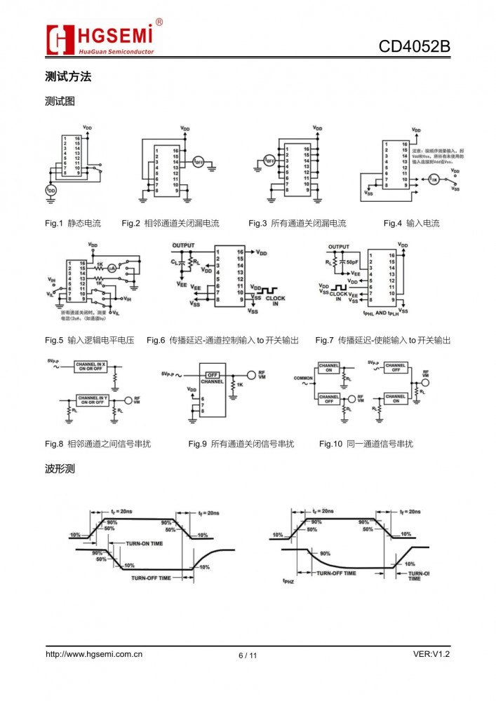 CD4052B datasheet page 6