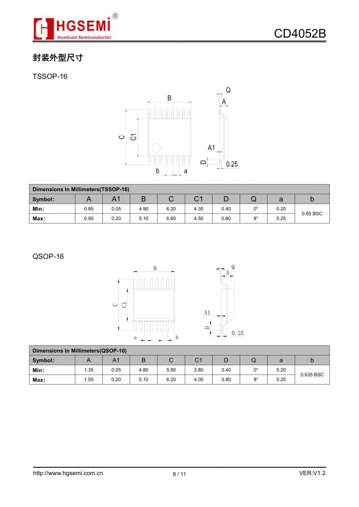 CD4052B datasheet page 8
