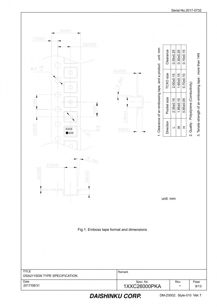 KDS 1XXC26000PKA specification page 10