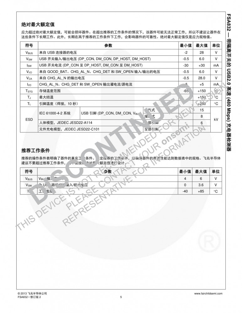 FSA832 datasheet page 6