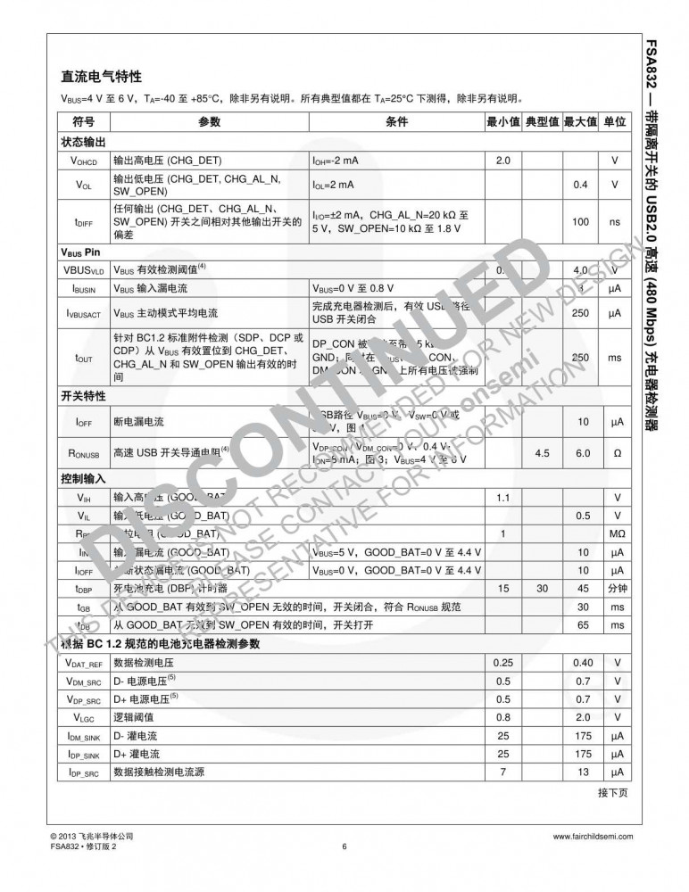 FSA832 datasheet page 7