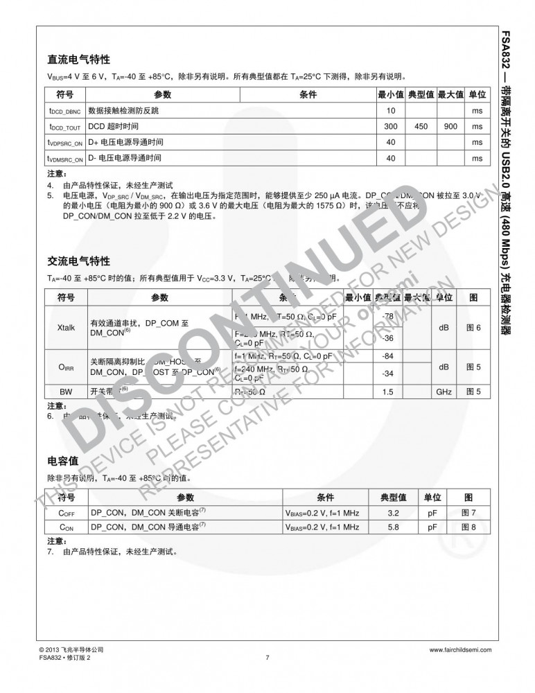 FSA832 datasheet page 8