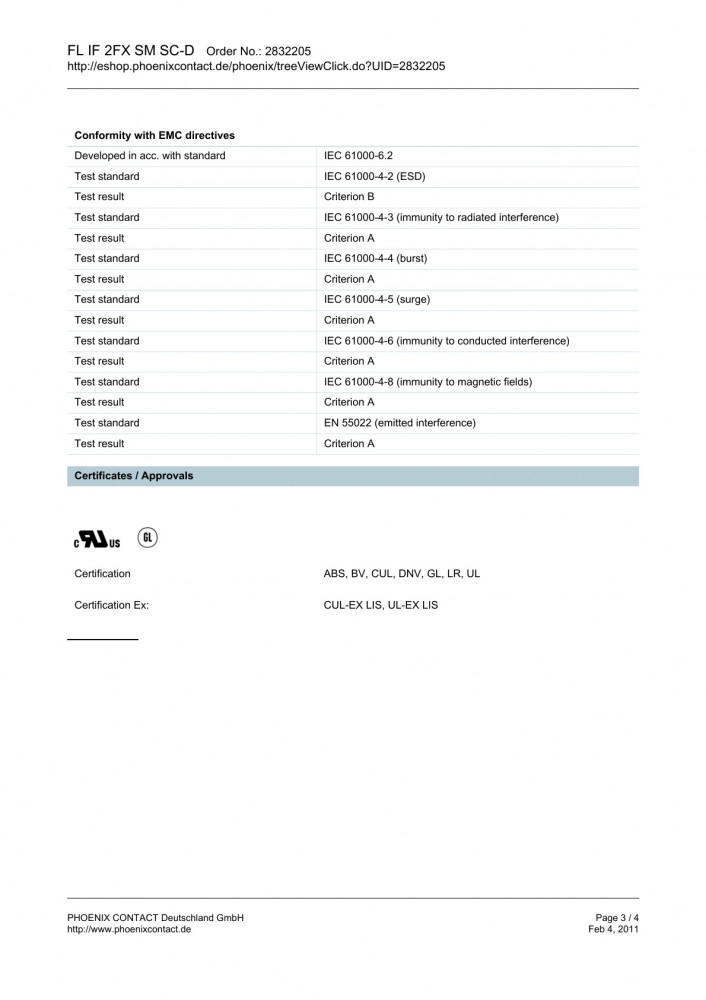 Phoenix Contact 2832205 technical document page 3