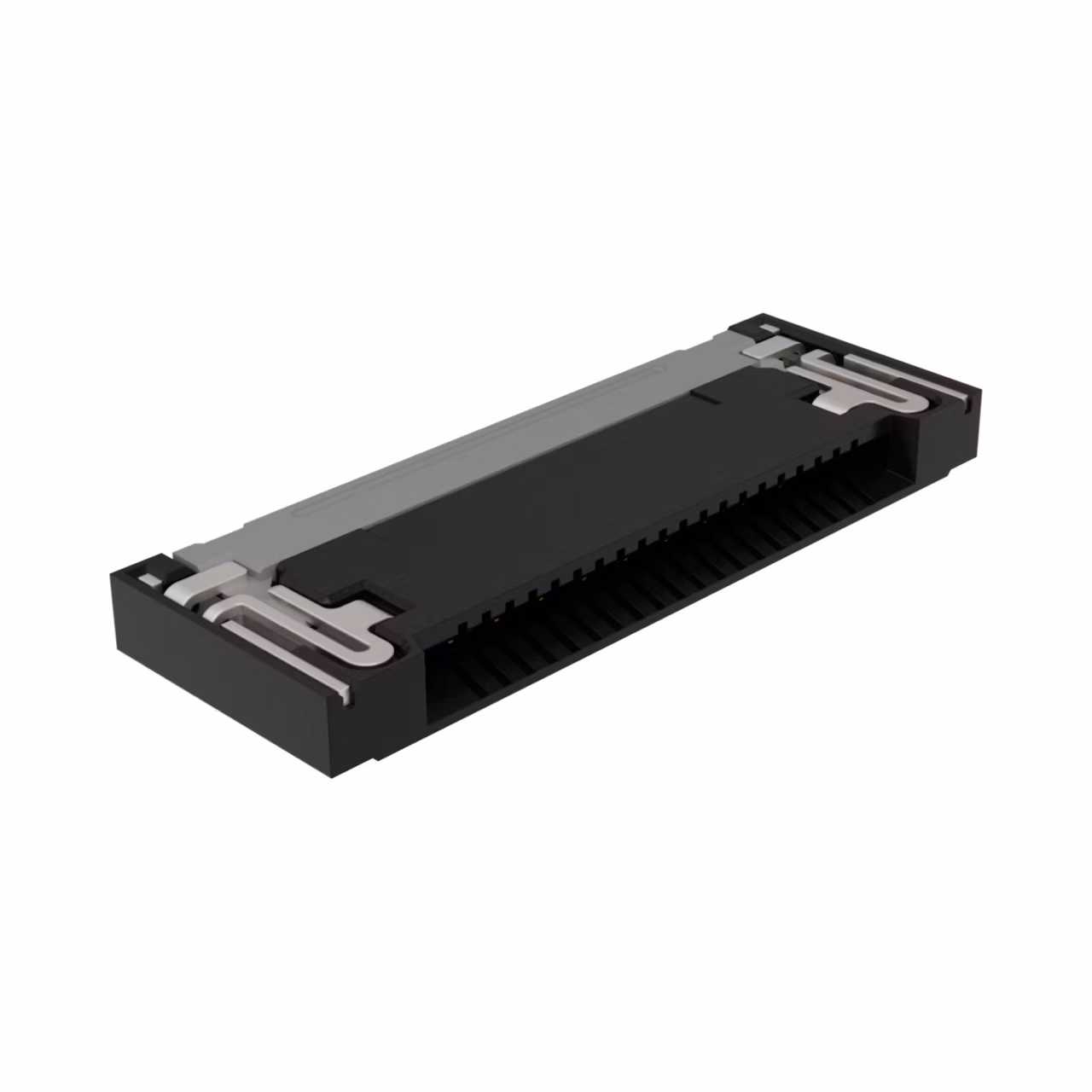 Easy-On FlexiSnap-15 FFC/FPC Connector, 0.50mm Pitch, 1.50mm Height, Dual Contact Style, Right-Angle, Surface Mount, 20 Circuits, Gold Plating for sale