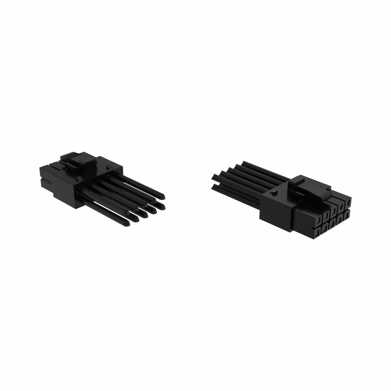 Mini-Fit Max-to-Mini-Fit Max Off-the-Shelf (OTS) Cable Assembly, Dual Row, Matte Tin (Sn) Plating, 10 Circuits, 150.00mm Length, Black for sale