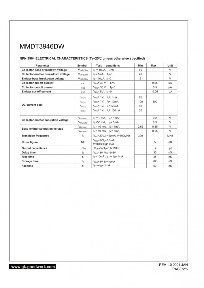 MMDT3946DW technical document page 2
