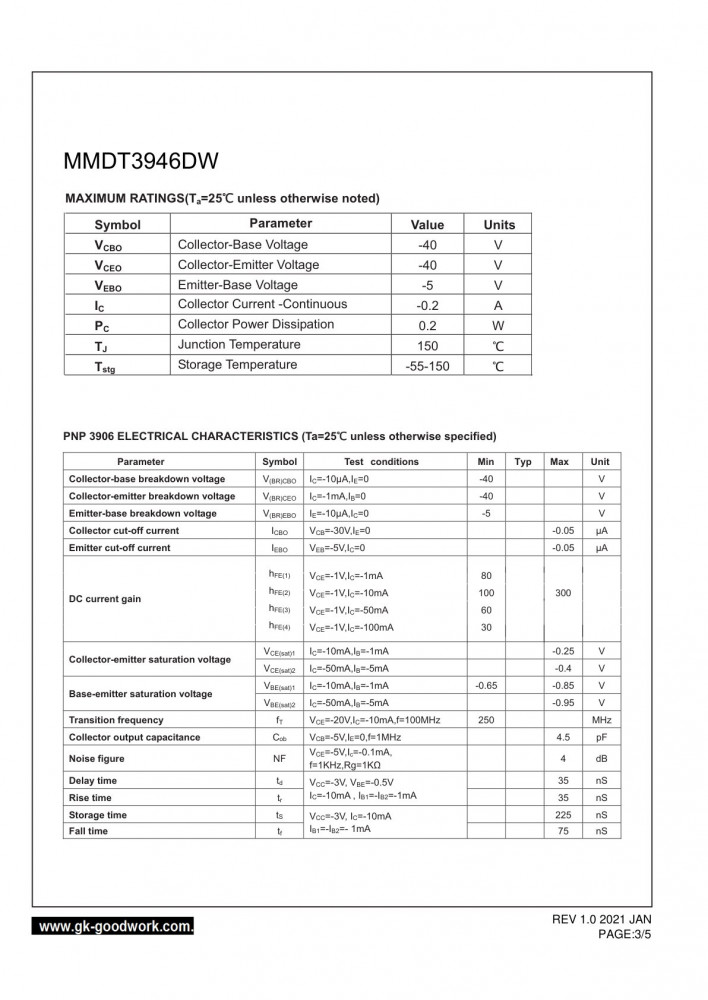 MMDT3946DW technical document page 3