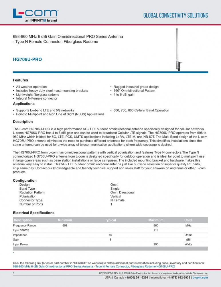 HG706U-PRO technical document page 1