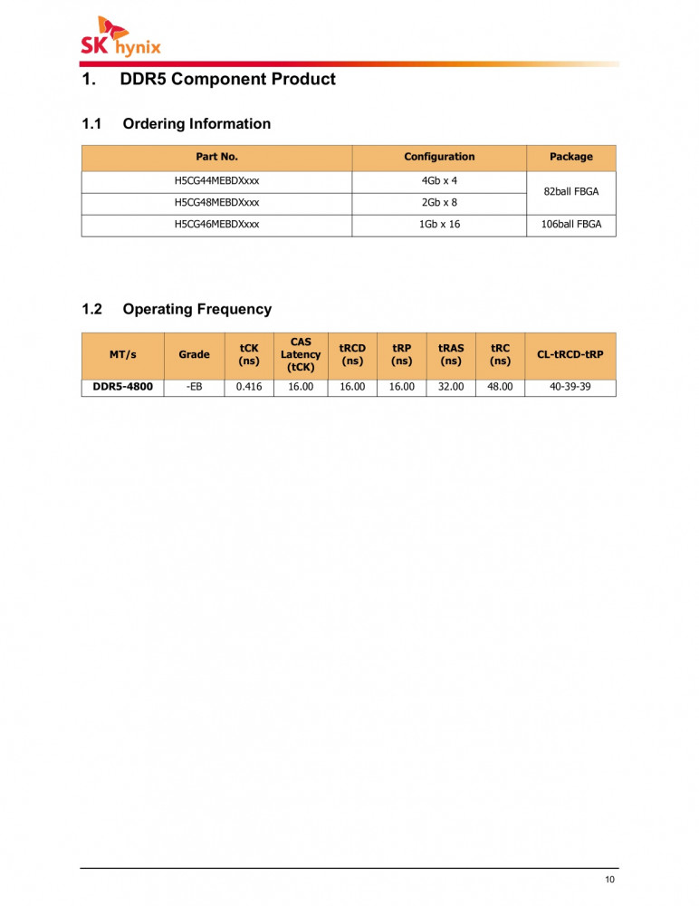 H5CG48MEBDX014N document page 10