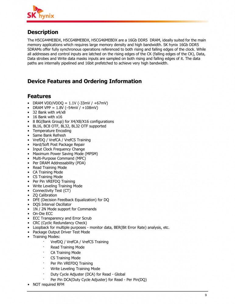 H5CG48MEBDX014N document page 9