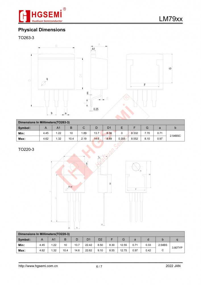 LM7906S/TR datasheet page 6