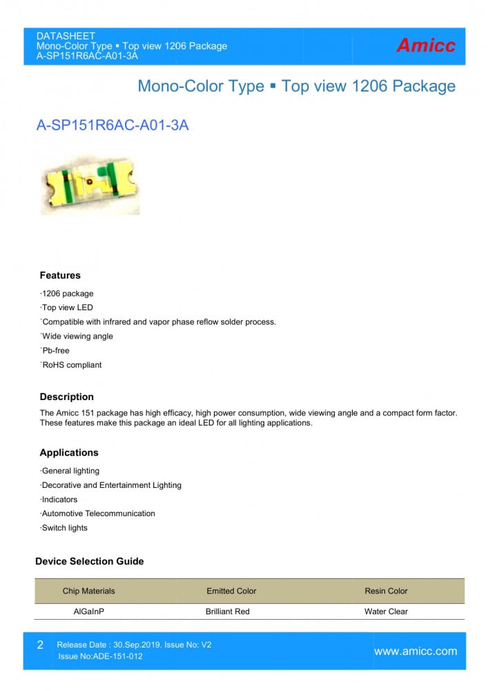 A-SP151R6AC-A01-3A approval sheet page 2