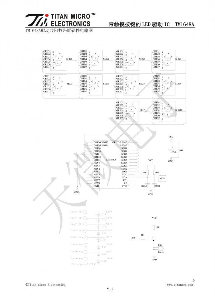 TM1648A datasheet page 10