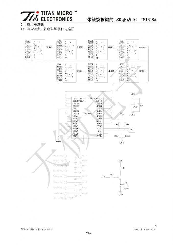 TM1648A datasheet page 9