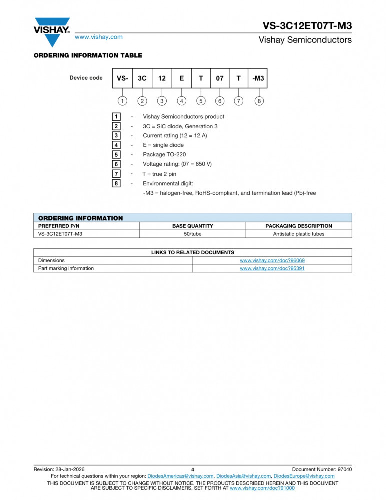 VS-3C12ET07T-M3 technical document page 4