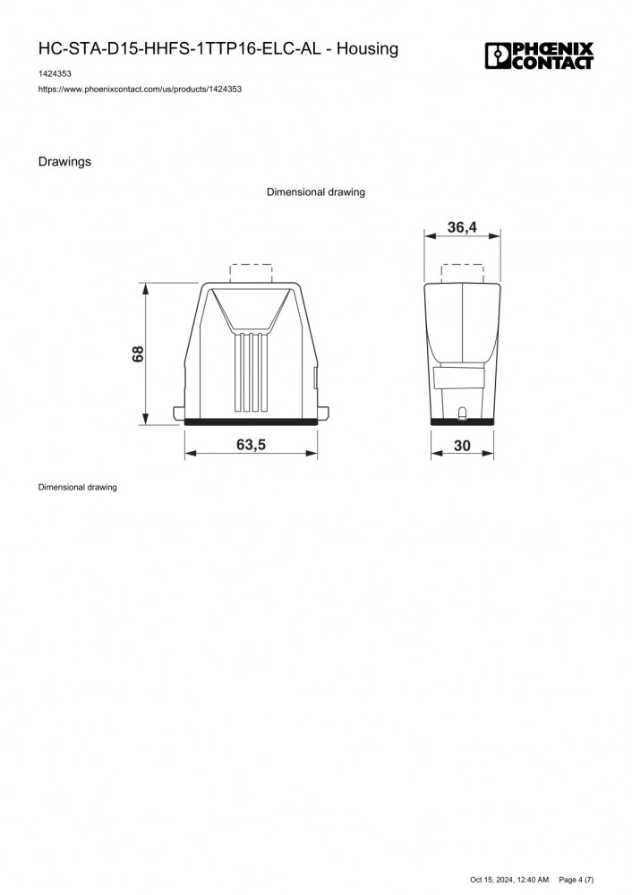 Phoenix Contact 1424353 technical document page 4