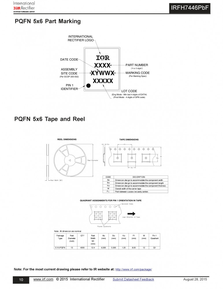 IRFH7446TRPBF datasheet page 10